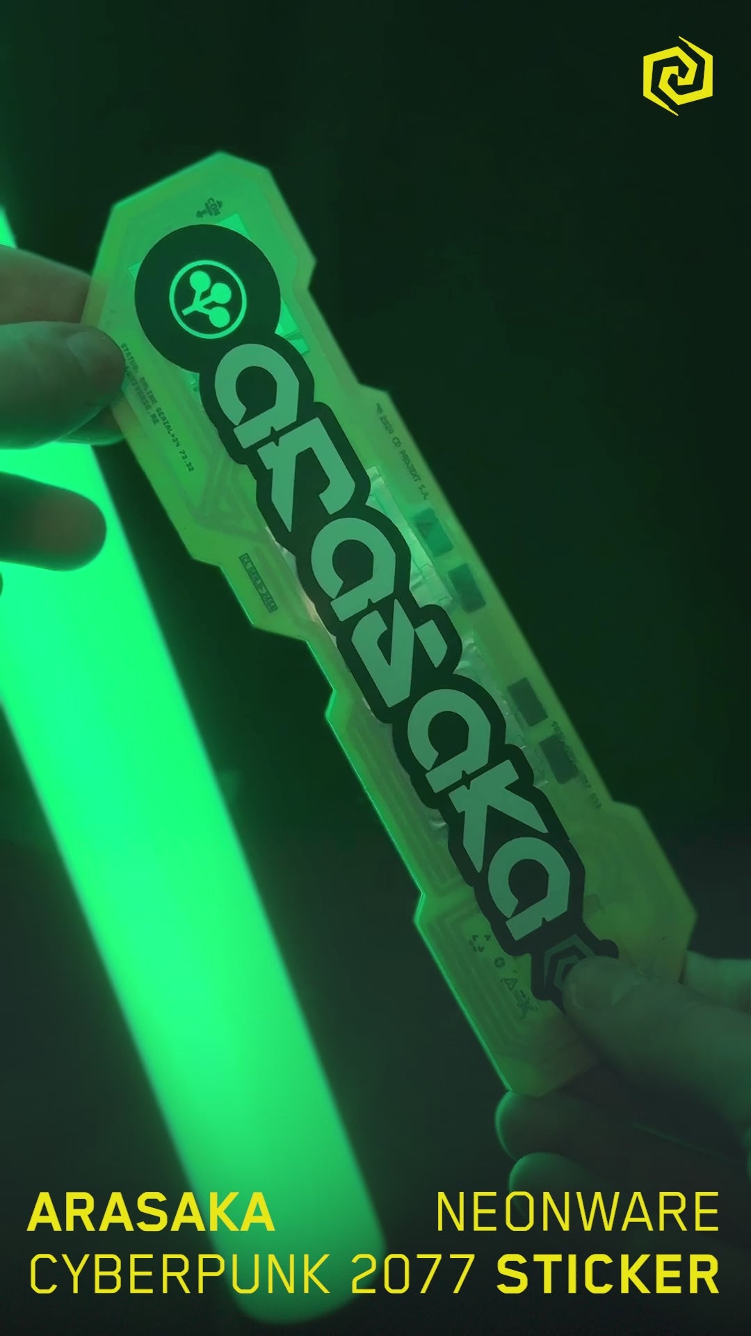 NEONWARE ARASAKA 🥷🤖🔴 STICKER Cyberpunk 2077 Official – Lumiverse